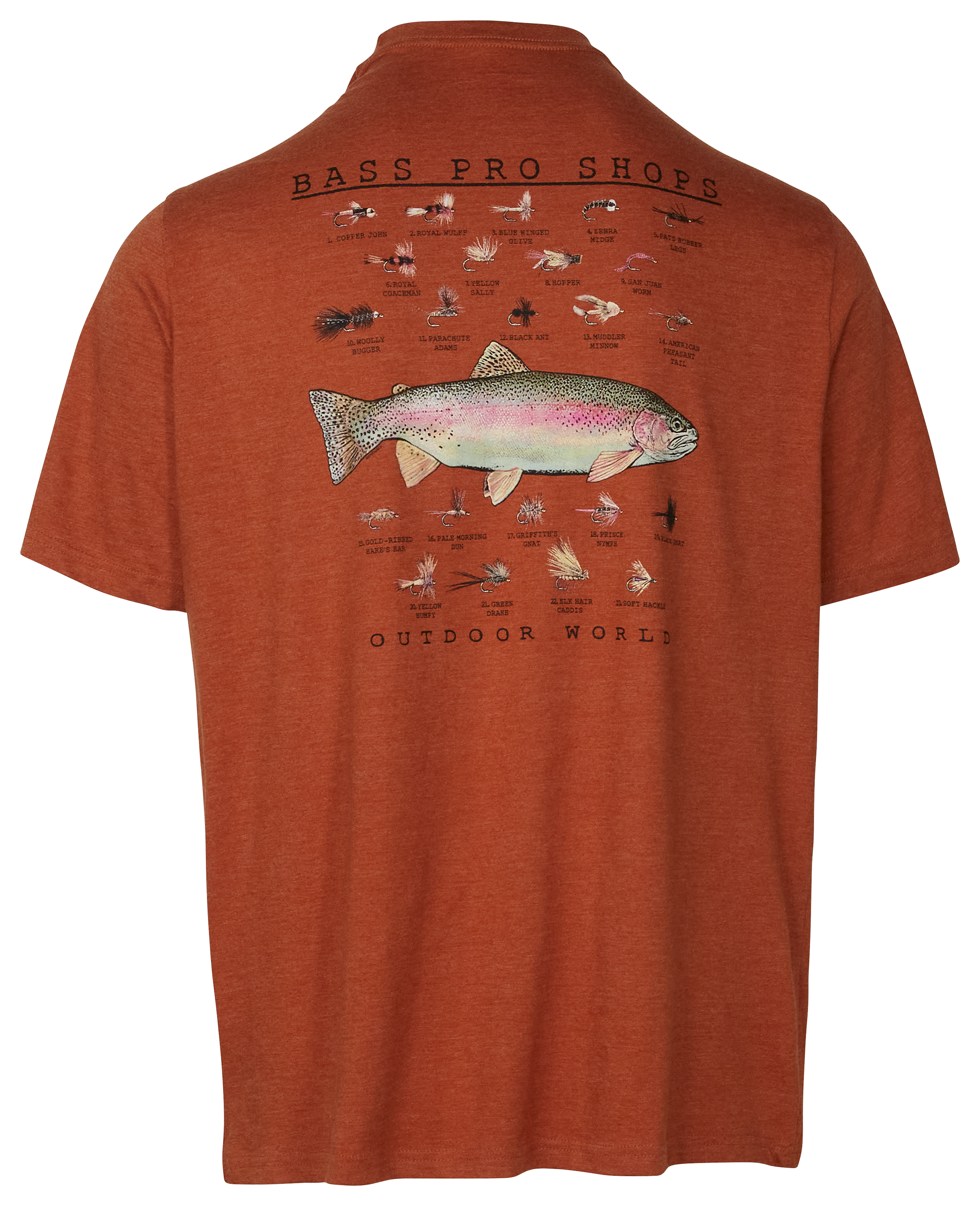 Bass Pro Shops Trout Flies Short-Sleeve T-Shirt for Men | Bass Pro Shops